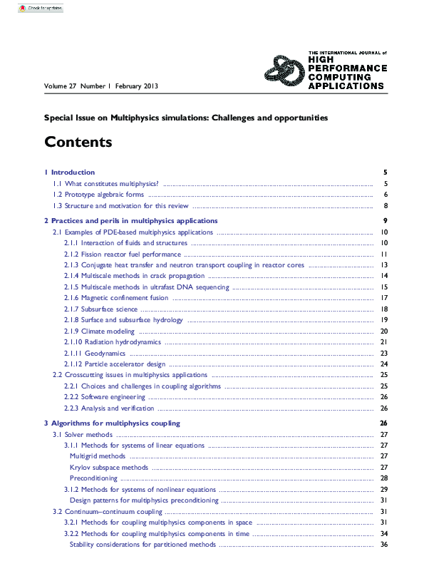 (PDF) Multiphysics simulations