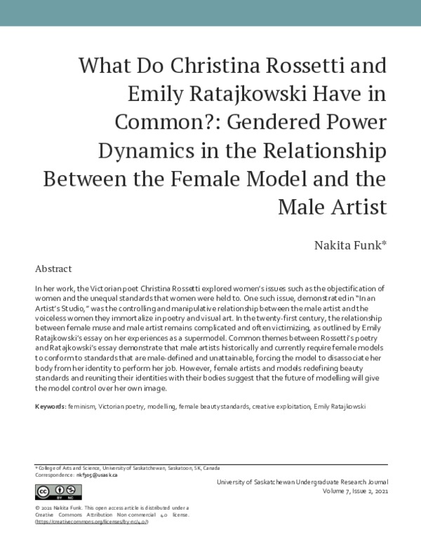 (PDF) What Do Christina Rossetti and Emily Ratajkowski Have in Common ...