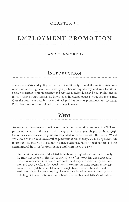 (PDF) Employment promotion