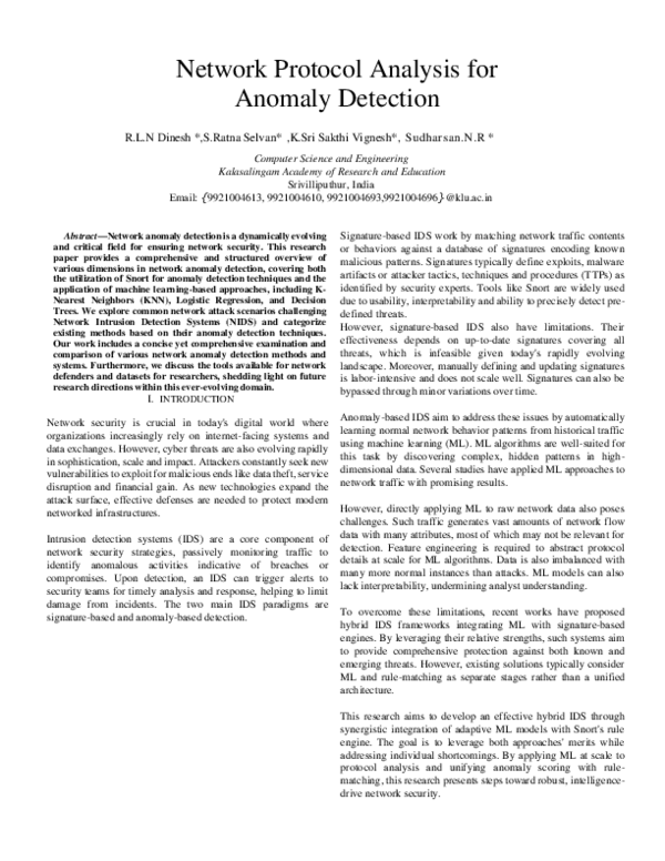 (PDF) Network Protocol Analysis for Anomaly Detection (PDF) Network Protocol Analysis for Anomaly Detection
