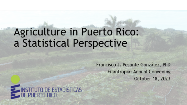 (PDF) Agriculture in Puerto Rico: a Statistical Perspective