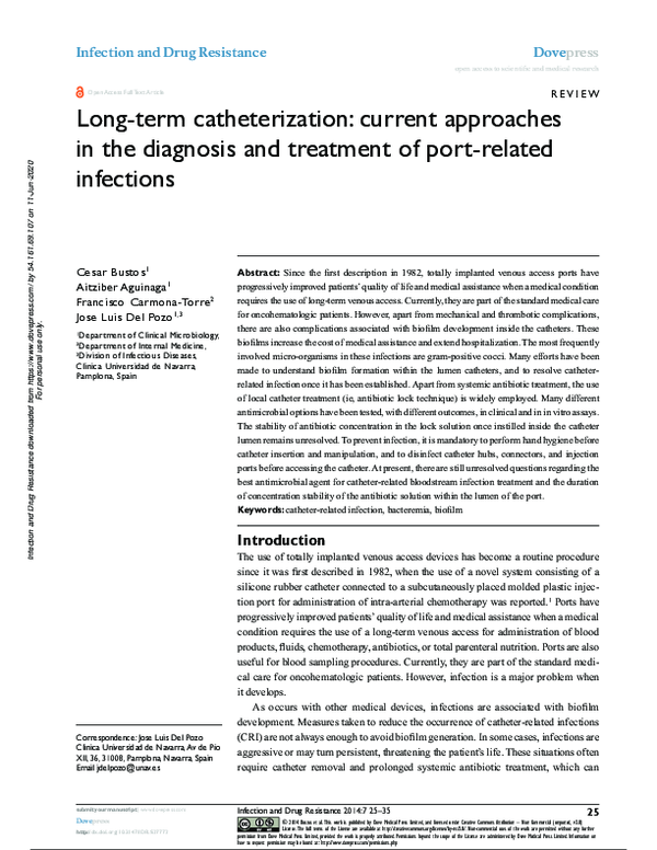 (PDF) Long-term catheterization: current approaches in the diagnosis ...