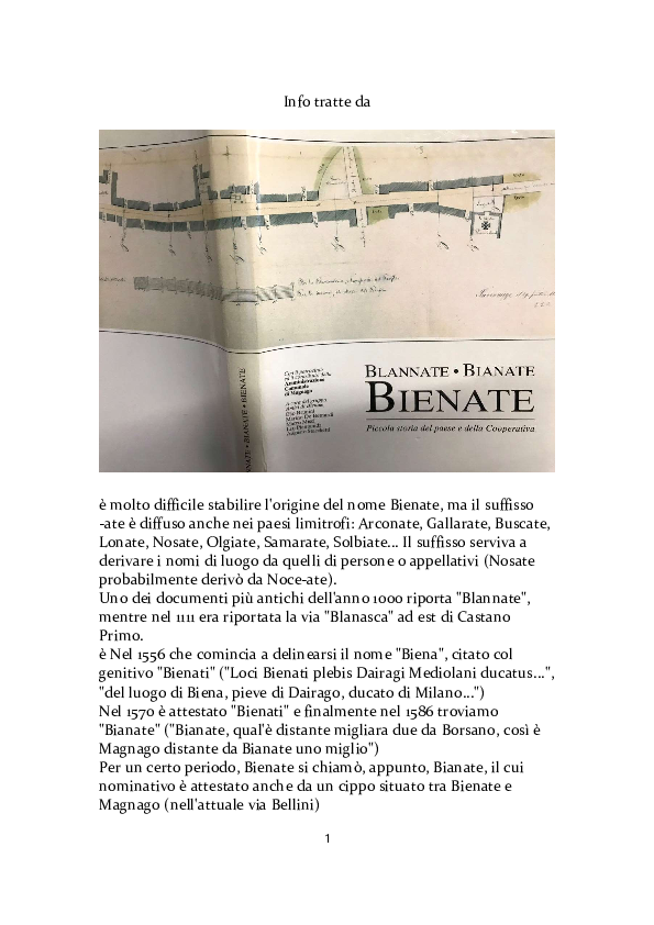 (PDF) Alle origini del toponimo Bienate