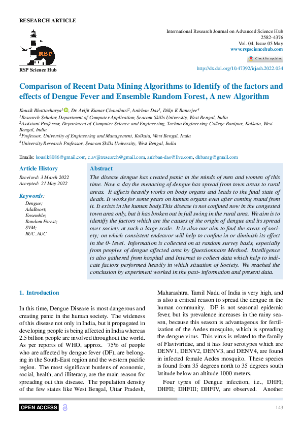 Pdf Comparison Of Recent Data Mining Algorithms To Identify Of The Factors And Effects Of