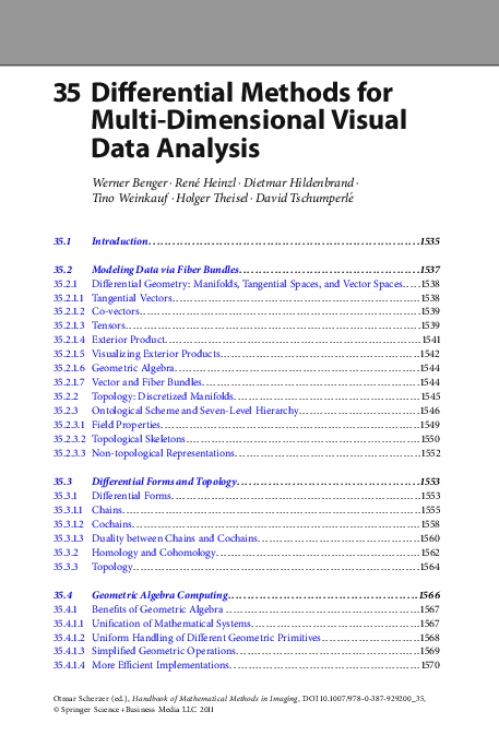 (PDF) Differential Methods for Multi-Dimensional Visual Data Analysis