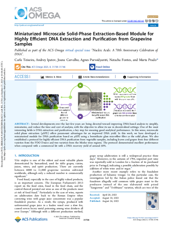 (PDF) Miniaturized Microscale Solid-Phase Extraction-Based Module for ...
