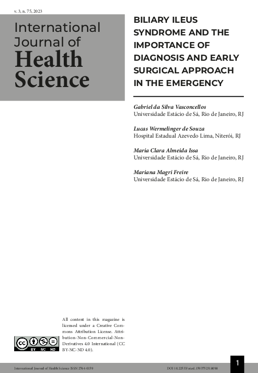 (PDF) BILIARY ILEUS SYNDROME AND THE IMPORTANCE OF DIAGNOSIS AND EARLY SURGICAL APPROACH IN THE ...
