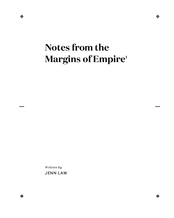 (PDF) Notes from the Margins of Empire