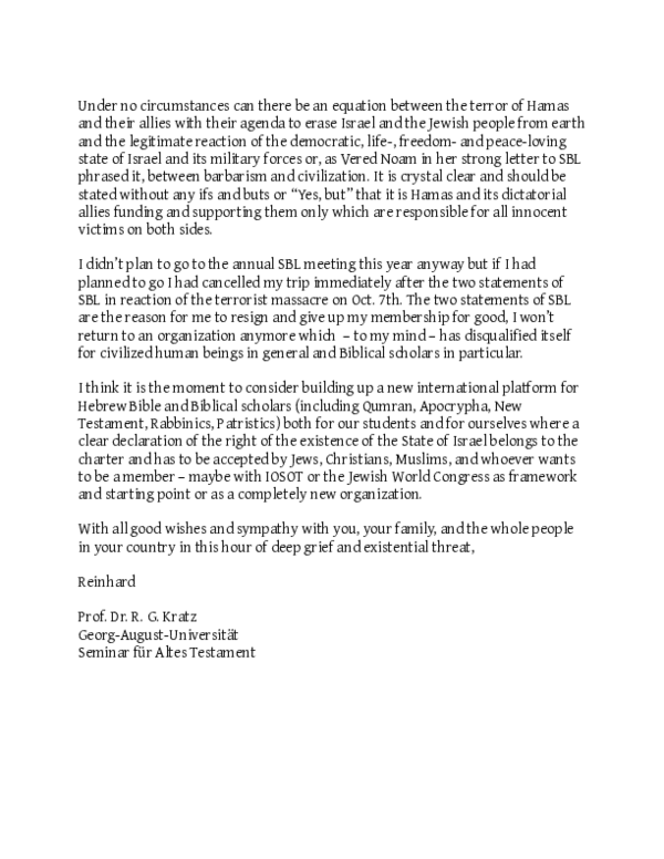 (PDF) This call for action from an important colleague