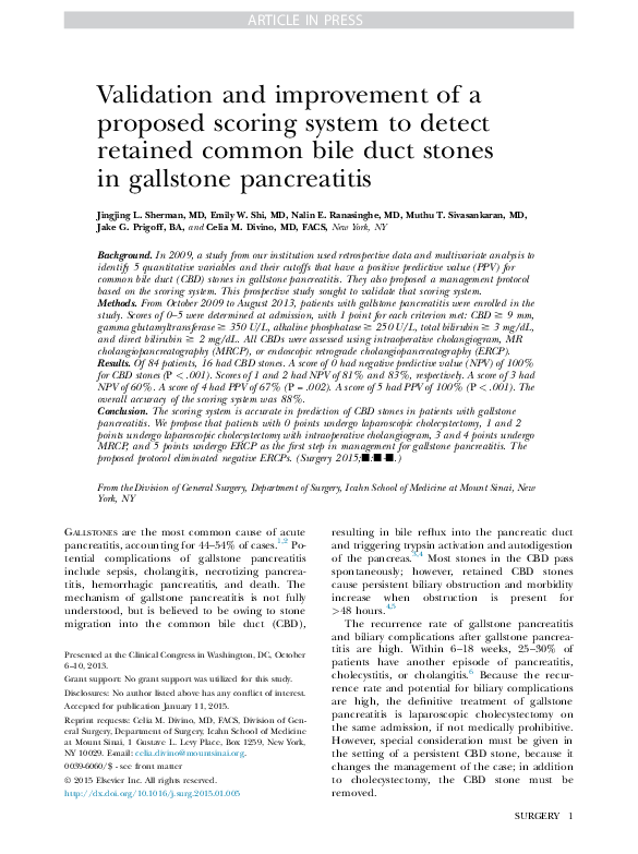 (PDF) Validation and improvement of a proposed scoring system to detect ...