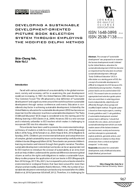 (PDF) Developing a Sustainable Development-Oriented Picture Book Selection System Through ...