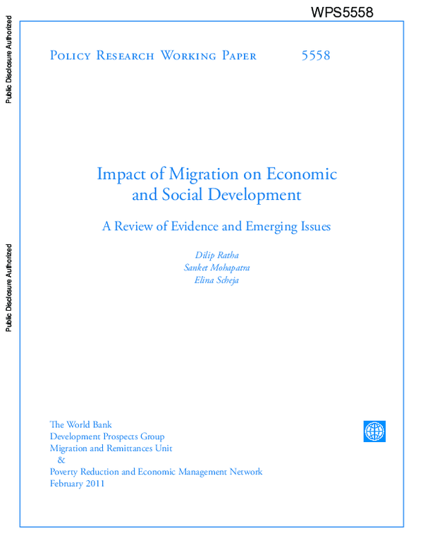 (PDF) Impact of Migration on Economic and Social Development: A Review ...