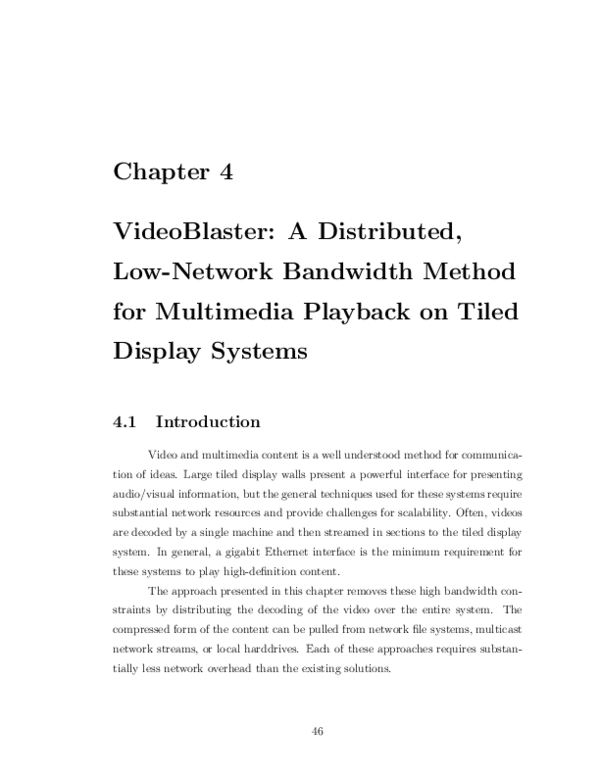 (PDF) VideoBlaster: A Distributed, Low-Network Bandwidth Method for Multimedia Playback on Tiled ...