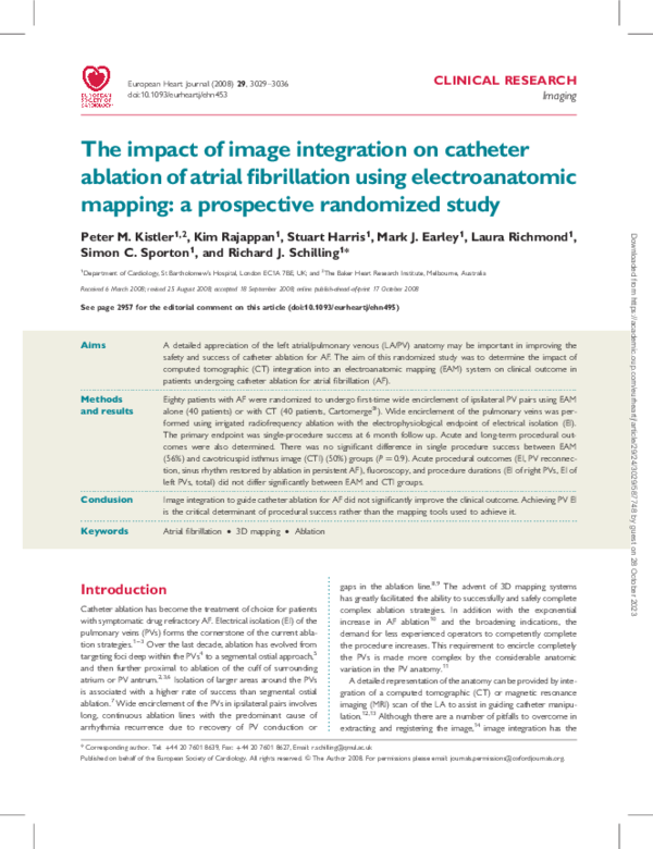 (PDF) The impact of image integration on catheter ablation of atrial fibrillation using ...