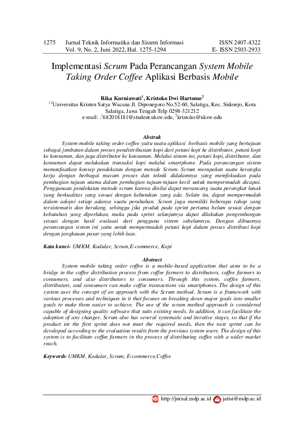 (PDF) Implementasi Scrum Pada Perancangan System Mobile Taking Order ...