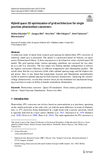 (PDF) Hybrid quasi-3D optimization of grid architecture for single ...