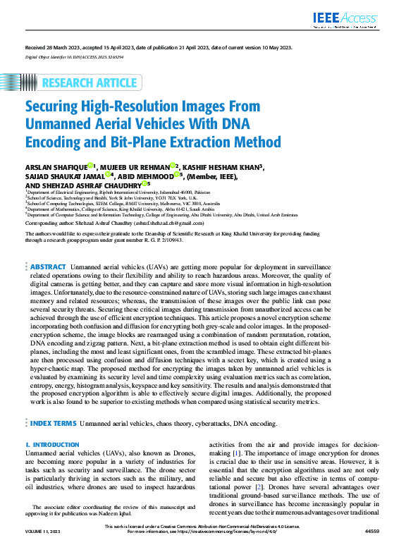 (PDF) Securing High-Resolution Images From Unmanned Aerial Vehicles ...