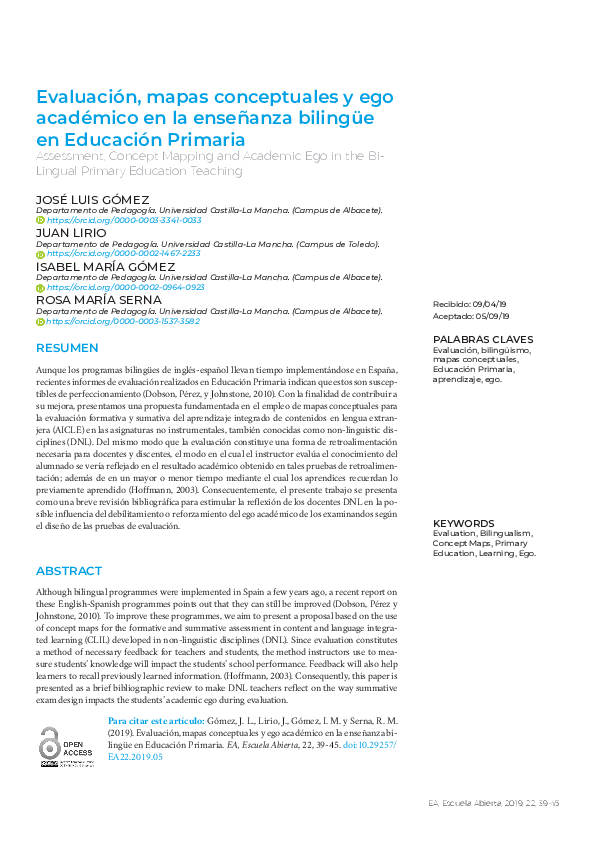 (PDF) Evaluación, mapas conceptuales y ego académico en la enseñanza ...