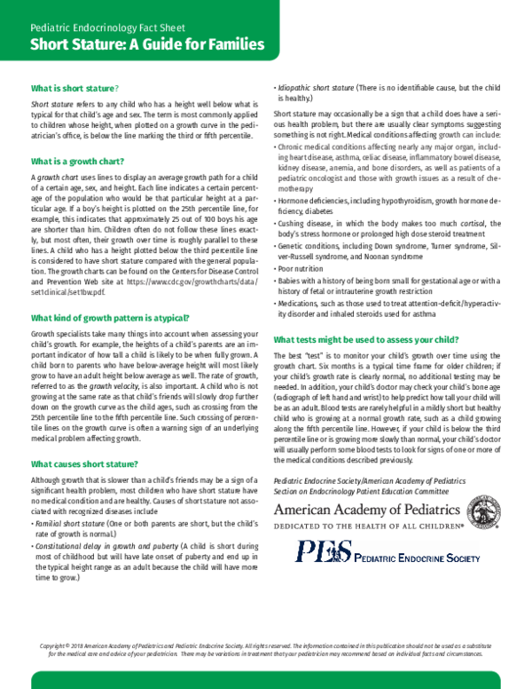 (PDF) [Short stature]