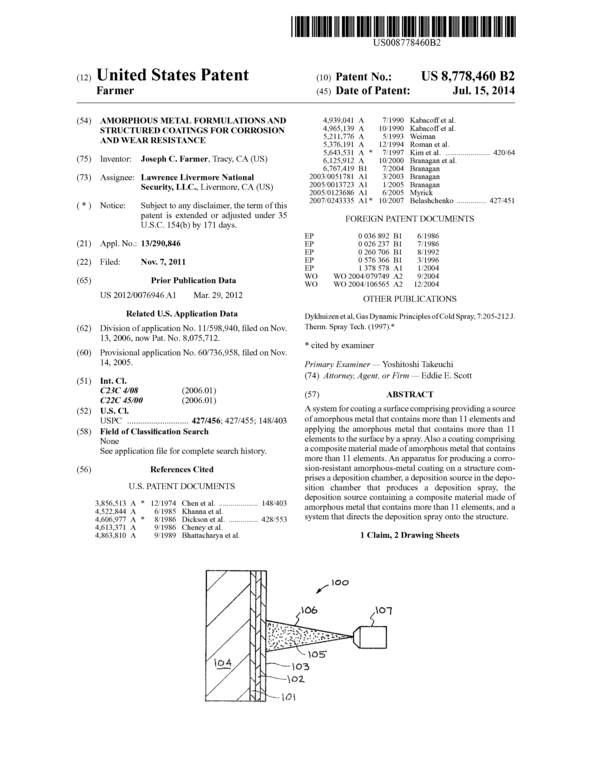 (PDF) Amorphous metal formulations and structured coatings for ...