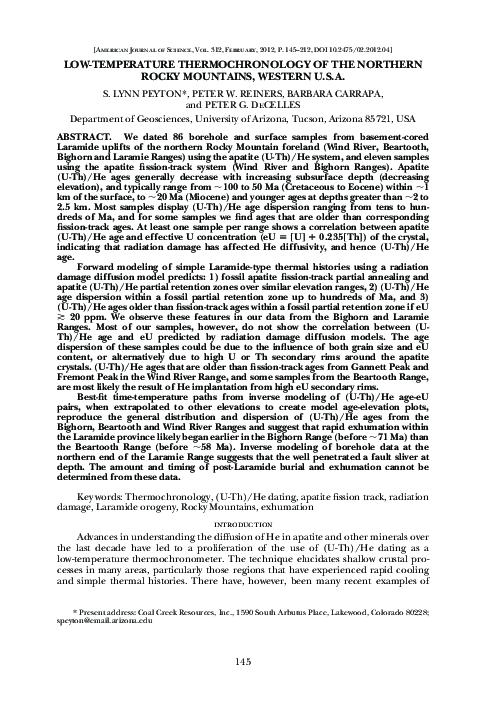 (PDF) Low-temperature thermochronology of the northern Cordillera Real, Ecuador: Tectonic ...
