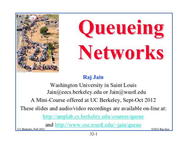 (PDF) Queueing Networks