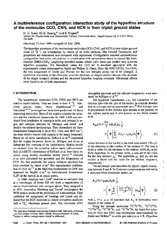 (PDF) A multireference configuration interaction study of the hyperfine structure of the ...