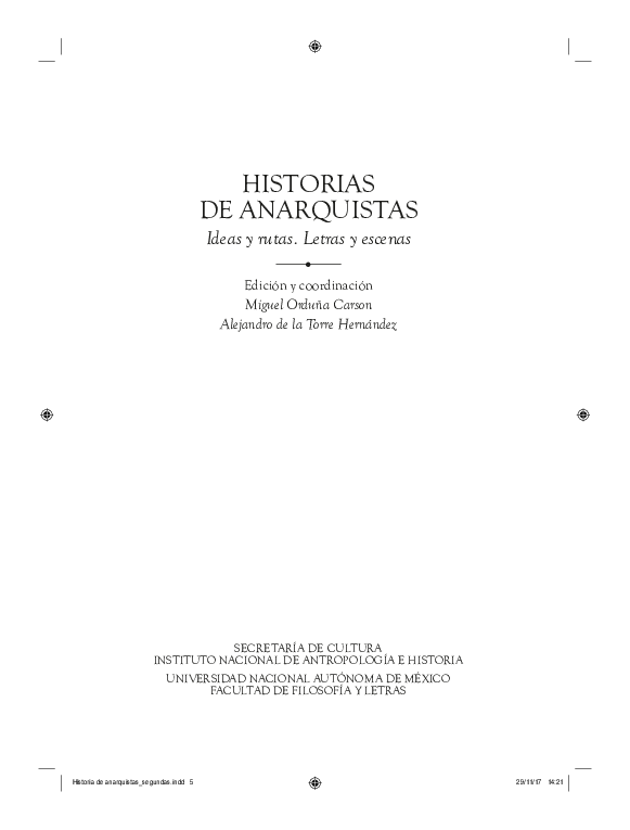 (PDF) ¿Los últimos anarquistas? La Federación Anarquista Mexicana (1941-1960)