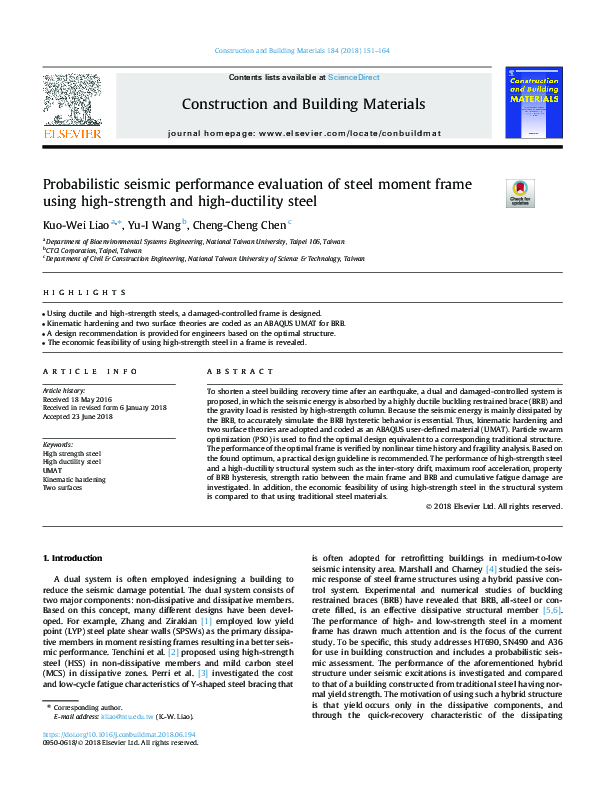 (PDF) Probabilistic seismic performance evaluation of non-geometric vertically irregular steel ...
