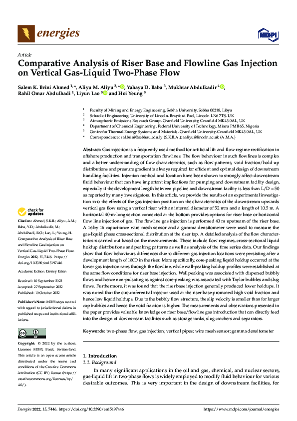(PDF) Comparative Analysis of Riser Base and Flowline Gas Injection on ...