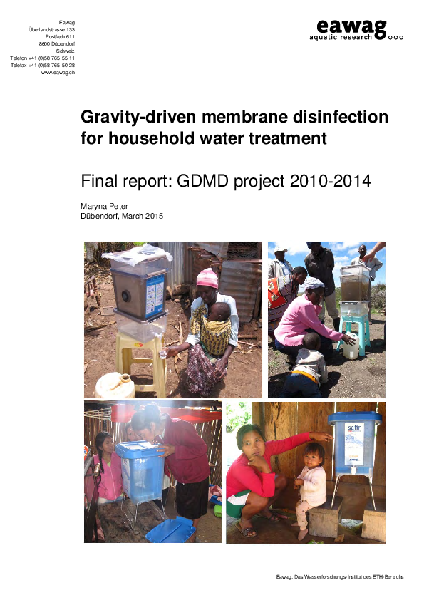 (PDF) Gravity-driven membrane disinfection for household water ...