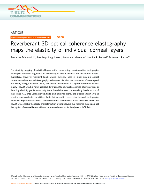 (PDF) Reverberant 3D optical coherence elastography maps the elasticity ...