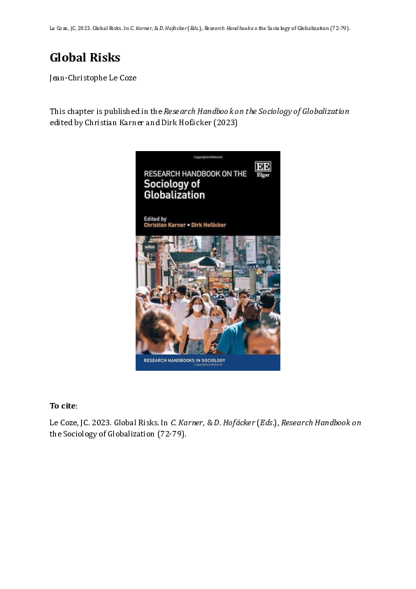 (PDF) Global Risks