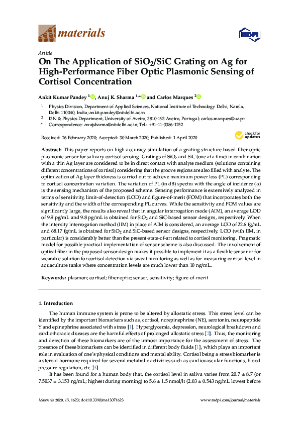 (PDF) On The Application of SiO2/SiC Grating on Ag for High-Performance ...