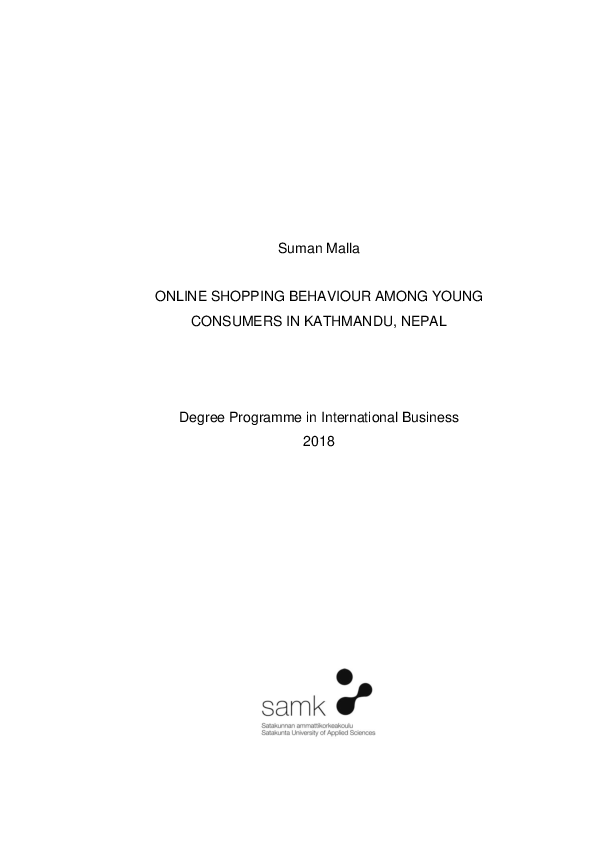 (PDF) Online Shopping Behavior among young consumers in Kathmandu, Nepal