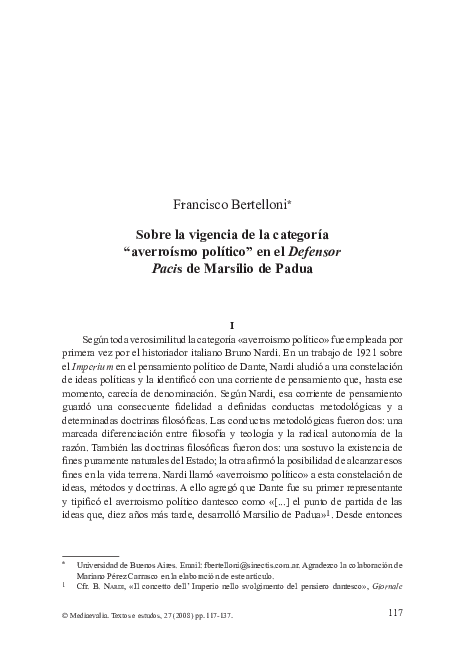 (PDF) «La filosofía explica la revelación. Sobre el “averroismo ...