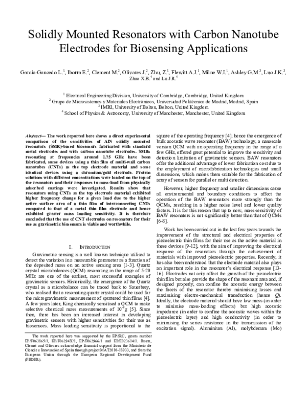 (PDF) Solidly mounted resonators with carbon nanotube electrodes for ...