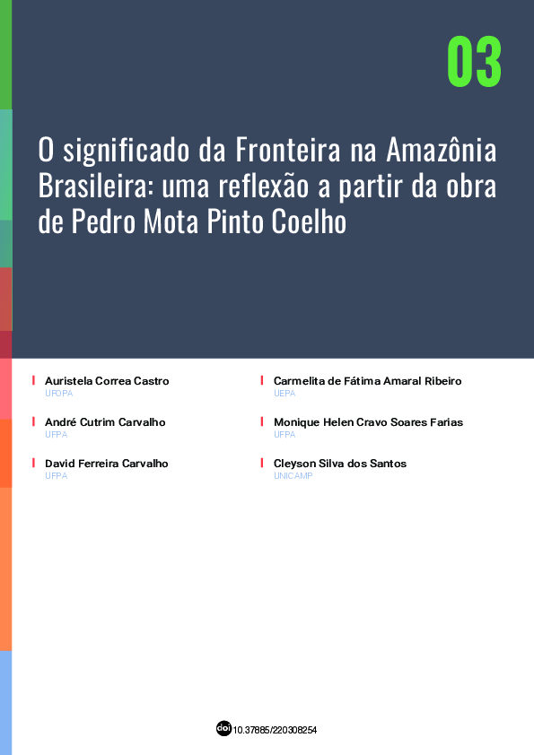 (PDF) O Significado Da Fronteira Na Amazônia Brasileira: Uma Reflexão a ...