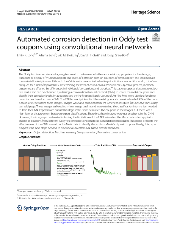 (PDF) Automated corrosion detection in Oddy test coupons using ...