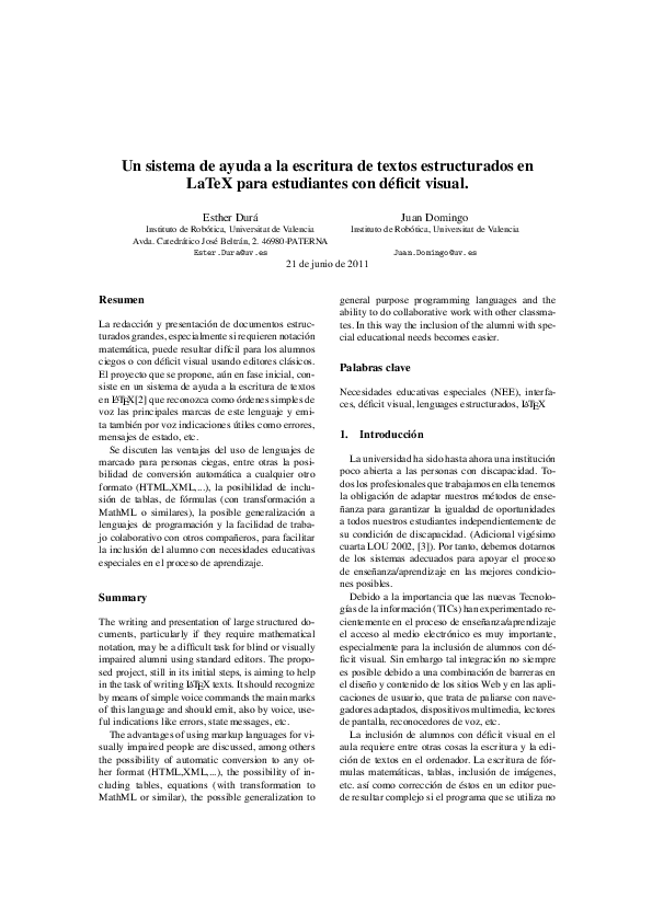 (PDF) Un Sistema de ayuda a la escritura de textos estructurados en ...