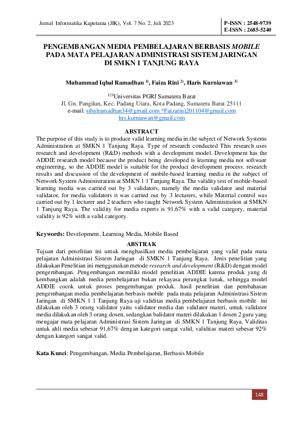 (PDF) Pengembangan Media Pembelajaran Berbasis Mobile Pada Mata Pelajaran Administrasi Sistem ...