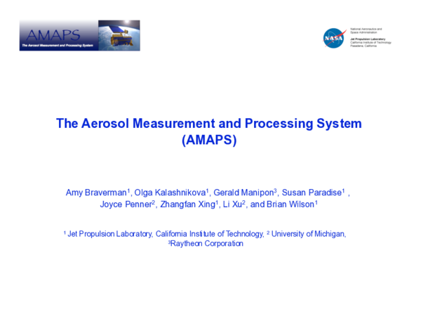 (PDF) The aerosol measurement and processing system (AMAPS)