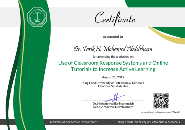 (PDF) Classroom Response system and Active learning