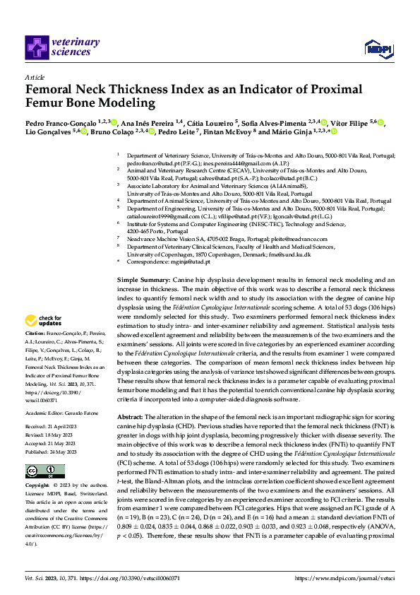 (PDF) Femoral Neck Thickness Index as an Indicator of Proximal Femur ...