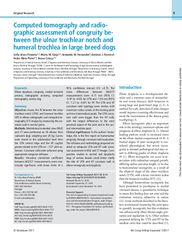 (PDF) Computed tomography and radio-graphic assessment of congruity ...