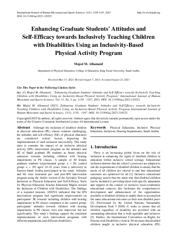 (PDF) Enhancing Graduate Students' Attitudes and Self-Efficacy towards ...