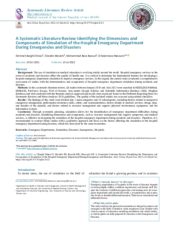 (PDF) A Systematic Literature Review Identifying the Dimensions and ...