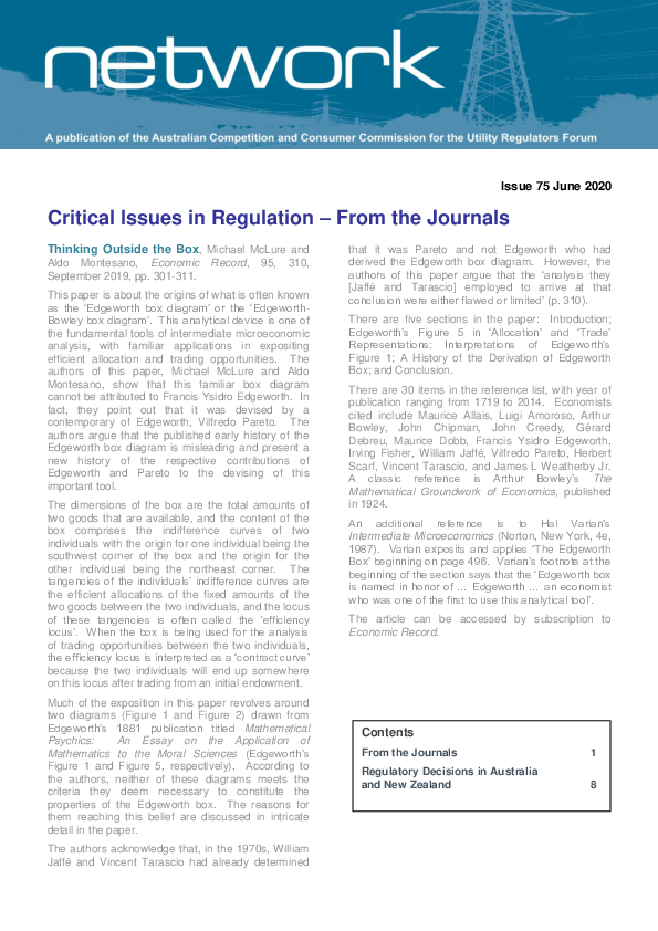 (PDF) Critical Issues in Regulation – From the Journals