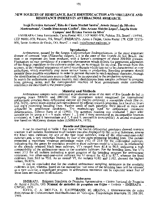 (PDF) New sources of resistance, race identification and virulence and ...
