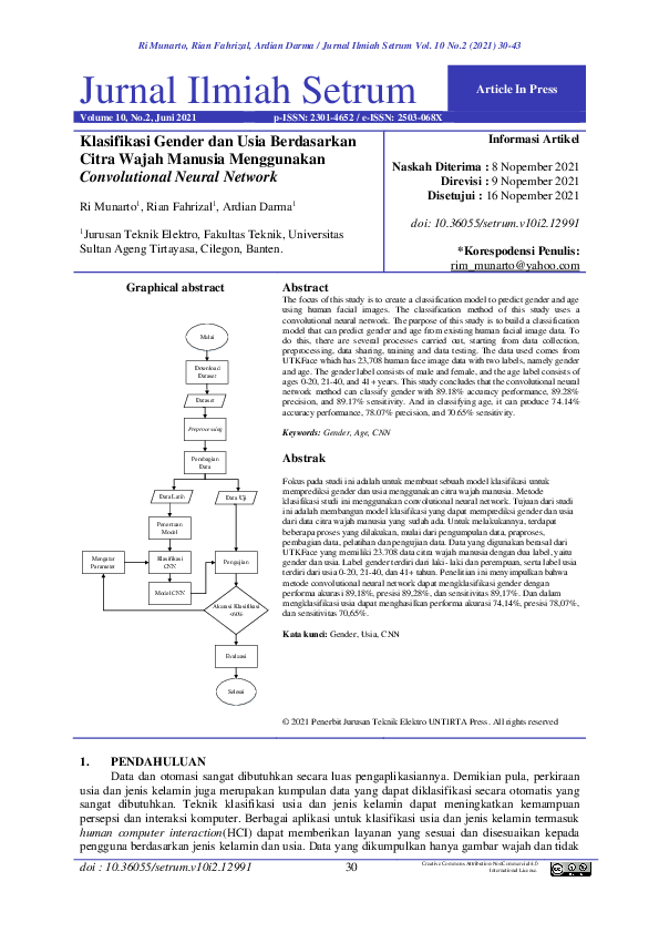 (PDF) Klasifikasi Gender dan Usia Berdasarkan Citra Wajah Manusia ...